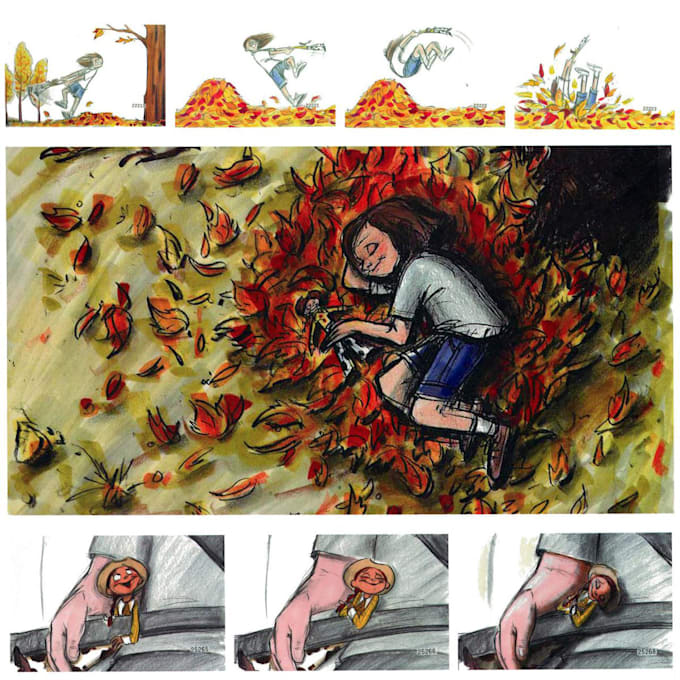 Create storyboard art, digital painting by Dumiduni | Fiverr