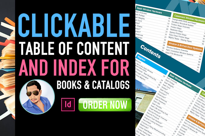 Do clickable table of content and index for books and catalogs by Naleen123 | Fiverr