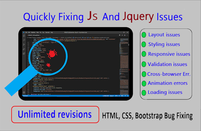Fix Html Css Javascriptphpmysql Issues In 2 Hours By Tonmoyray 1699