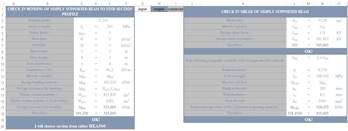 Do excel spreadsheet for steel structures calculations ec3 by Joseph_ts ...
