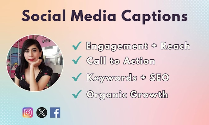 Write engaging captions for instagram and other social media by Franxua ...