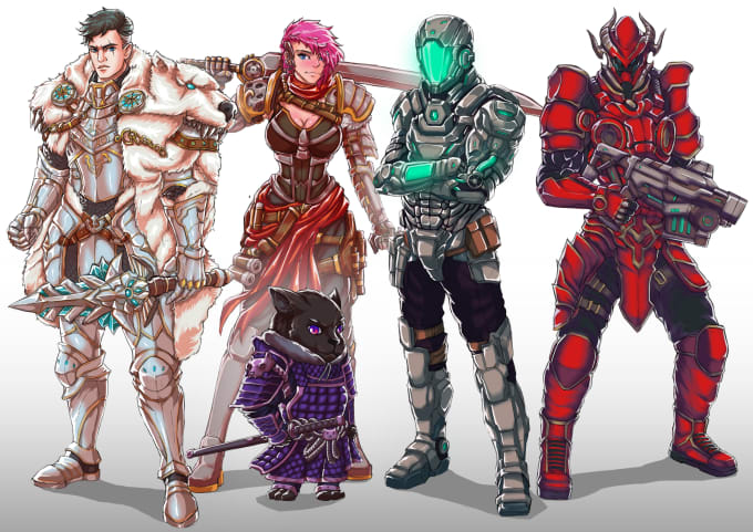 Draw 2d sprite, fantasy game art, dnd, and character design by ...