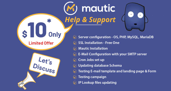 Install and configure your mautic by Bizcrony | Fiverr Install and configure your mautic by Bizcrony | Fiverr