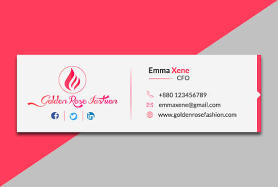 Do design and clickable html code email signature by Theprincenehal ...