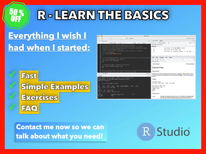 Provide you with a written lesson on the basics of r programming by ...