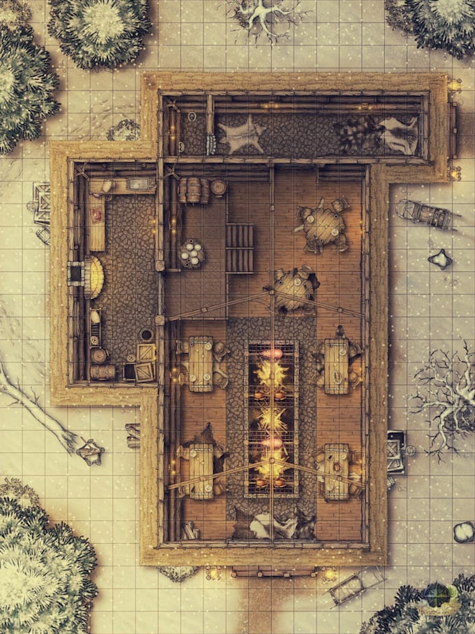 Design semirealistic custom online battlemap by Jodiethepie | Fiverr