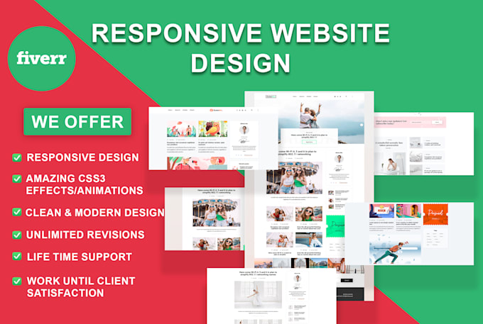 Create a professional and responsive website design or redesign by Mh ...