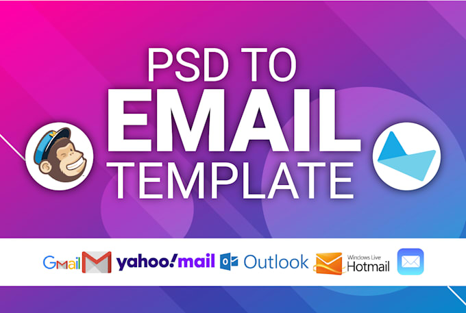 Convert psd, ai to html email template by Kamolhawlader | Fiverr