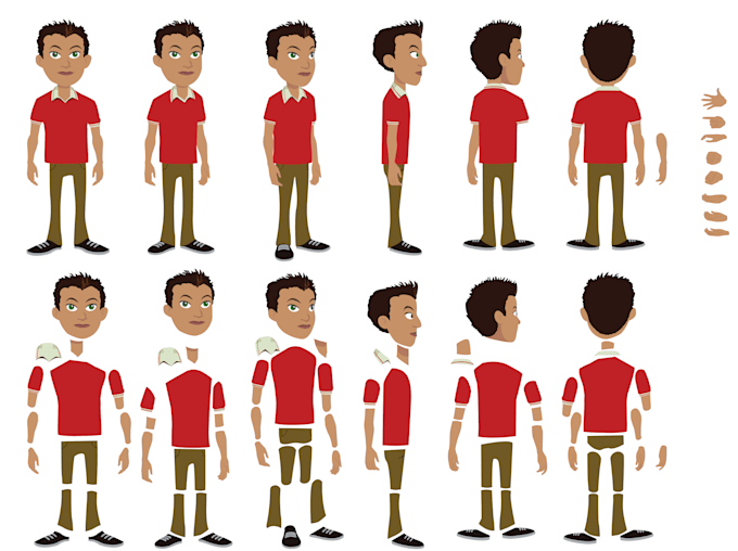 Do a character model sheet by Artsparrow | Fiverr