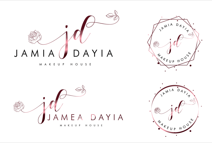 makeup logo design drawing