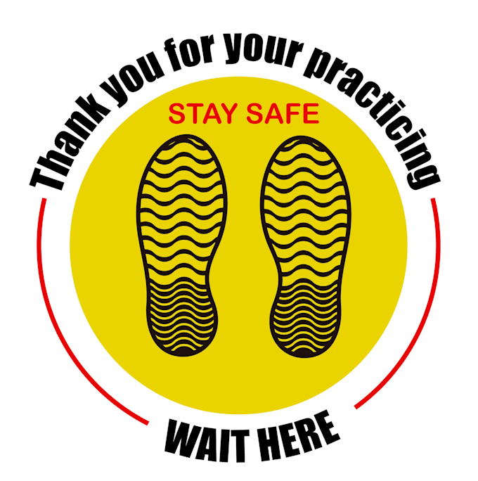 Design social distancing and advertising stickers and signage by ...