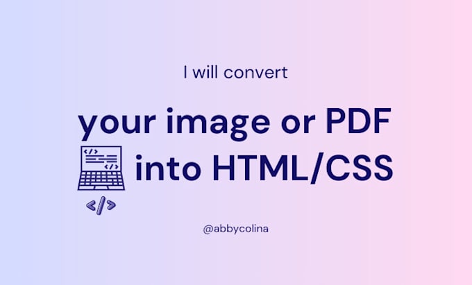 Convert your figma file into html and css by Abbycolina | Fiverr