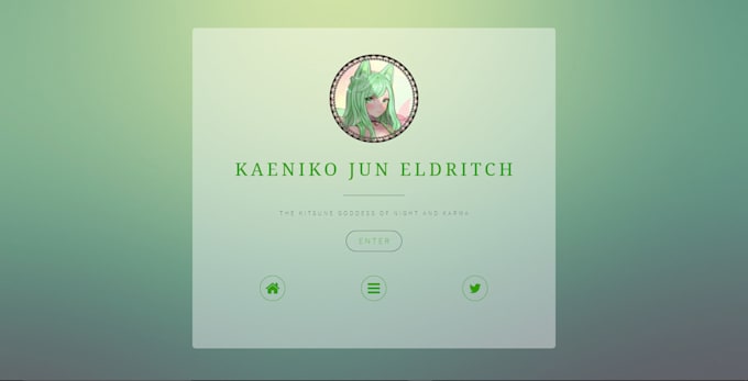 Create a customized carrd for your rp character by Misterw322 | Fiverr