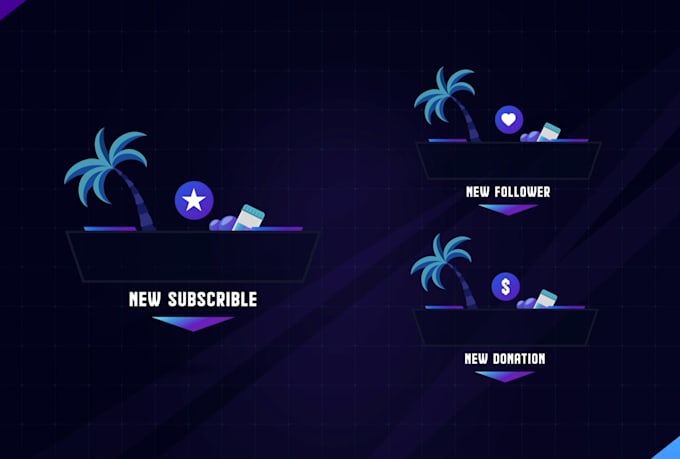 Custom animated twitch alert for your stream by Szvoreny | Fiverr