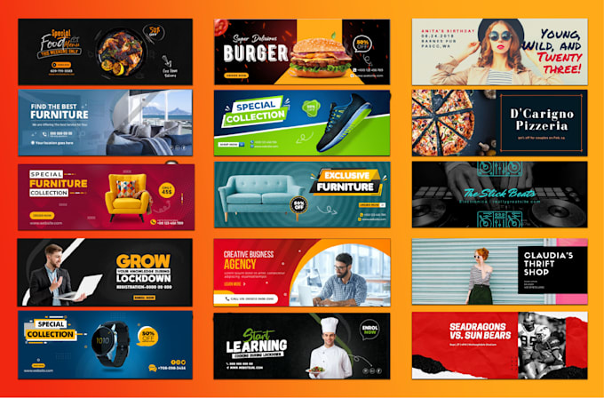 Design custom facebook cover photo banner by Arsalan53585 | Fiverr