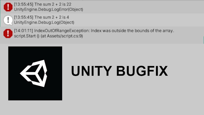 Fix your errors or warnings in unity by Idahi01 | Fiverr