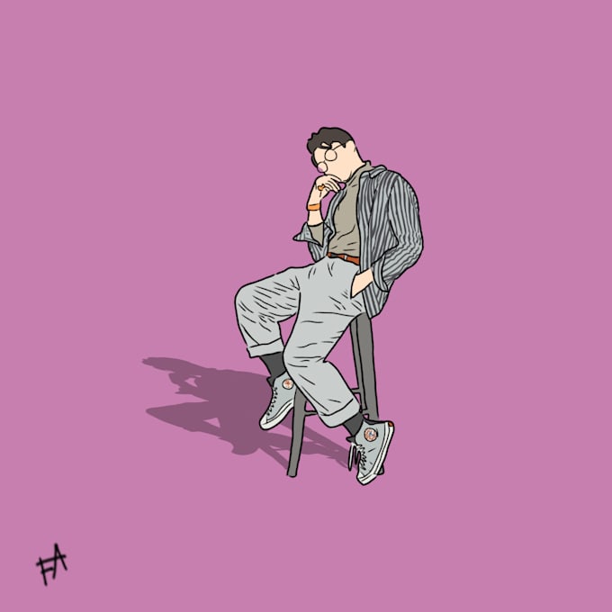 Create a professional faceless art from your photo by Flosaeris | Fiverr