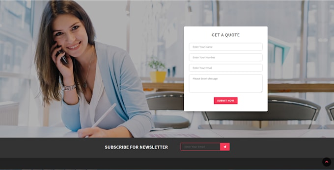 Design responsive html landing page by X_ammadaxmed | Fiverr