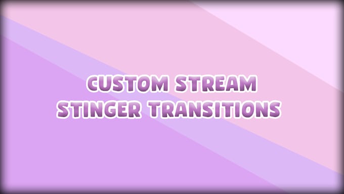 Design custom stinger transitions for your stream or video by ...
