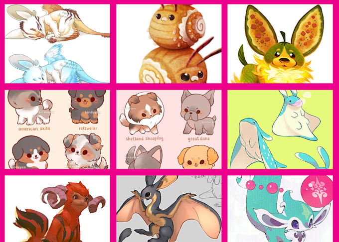 Design cute creature for you by Dshowravd | Fiverr