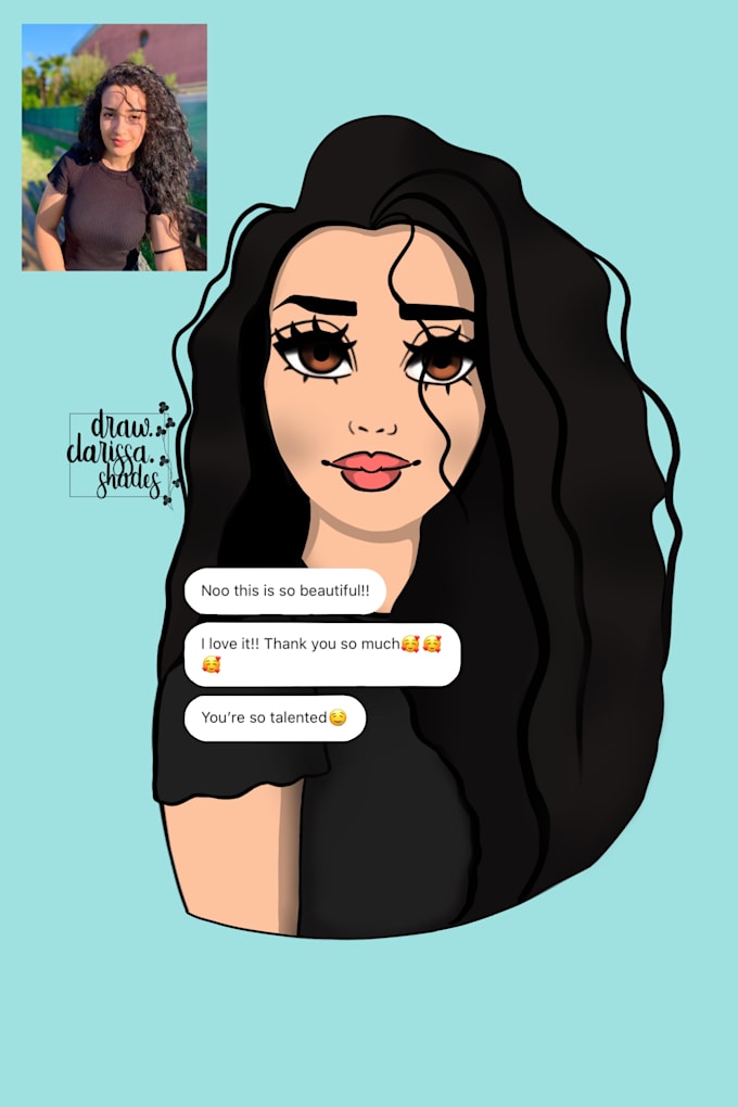 Make cute cartoon portrait of you by Drawclarishades | Fiverr
