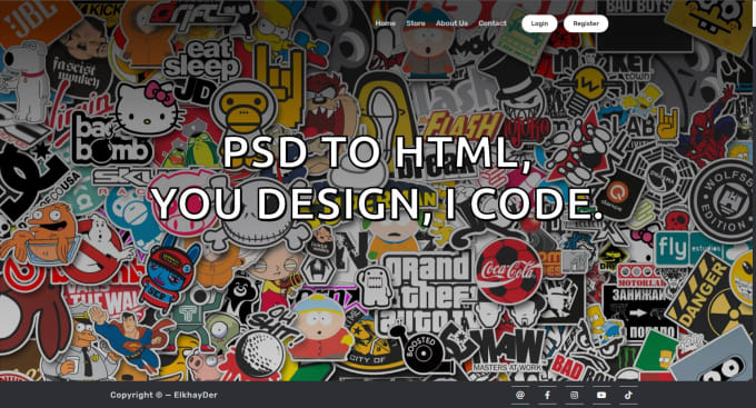 Convert Your Psd To Responsive Html Css Js Project By Codinggarden