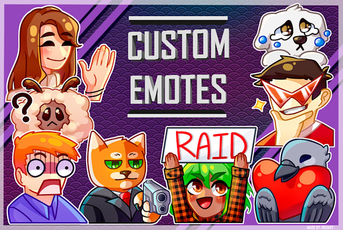 Create simple animated custom emotes and sub badges for you by Rerary ...