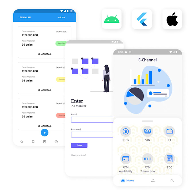 Build your mobile app using flutter by Rizkyeky | Fiverr
