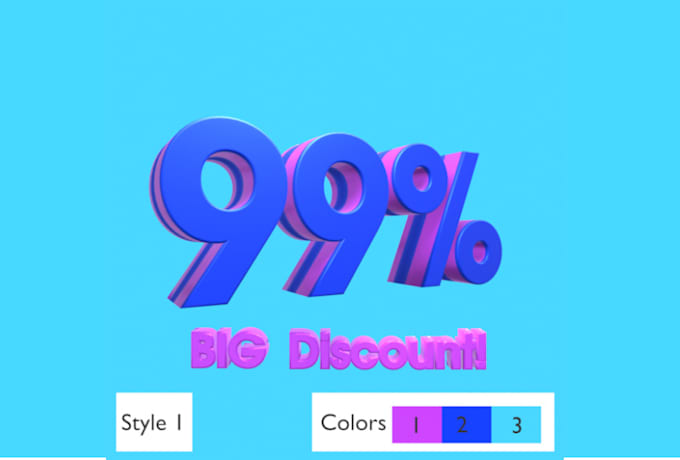 Make 3d text gif animation by Adeego | Fiverr