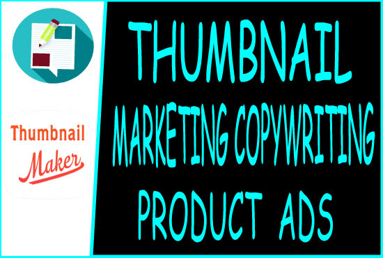 Thumbnail and marketing copywriting for ads by Zackitaki | Fiverr