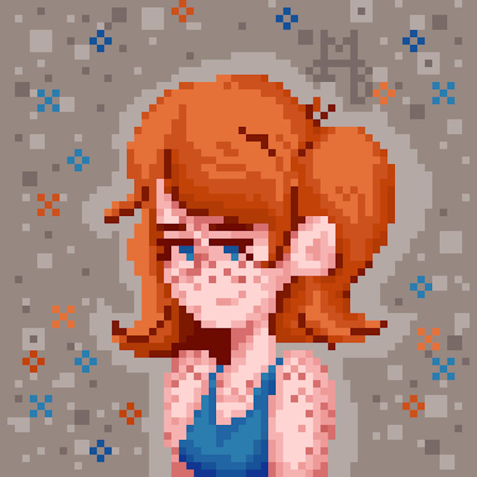 Make a pixel art portrait of you or one of your ocs by Nekanos | Fiverr