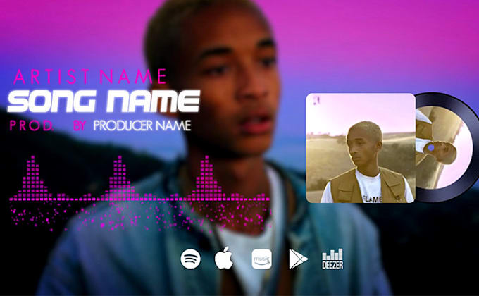 Create rap music visualizer or audio spectrum by Fastproductions | Fiverr