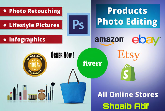 Do amazon product photo editing in 30 min