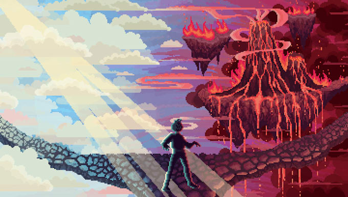 Create a looping pixel animation for video or gif by Jeoidin | Fiverr