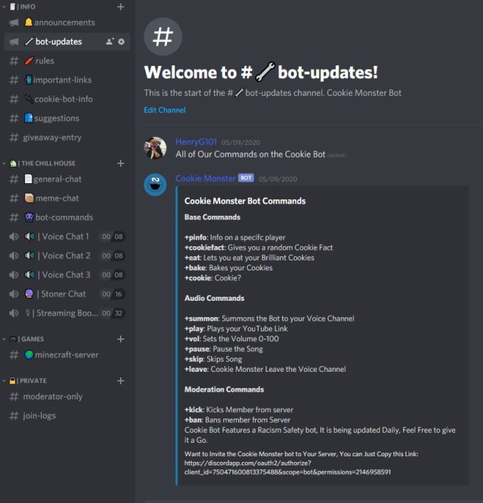 Create A Custom Discord Bot For Your Server By Henrygorst Fiverr