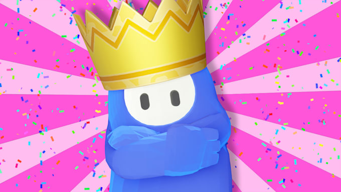 Create a fall guys thumbnail by Louisvuittonnn | Fiverr