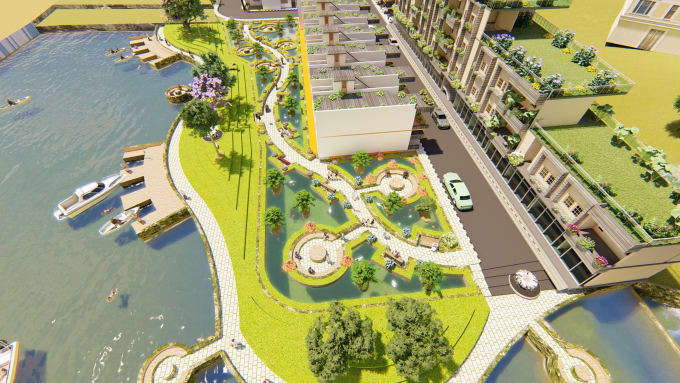 Create realistic 3d site plan and landscape from google earth by ...