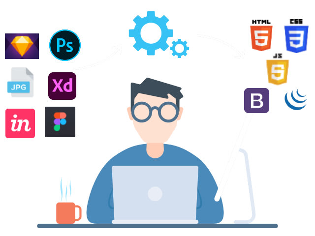 Convert psd, figma, xd, sketch and jpg to html by Alitahir4024 | Fiverr Convert psd, figma, xd, sketch and jpg to html by Alitahir4024 | Fiverr