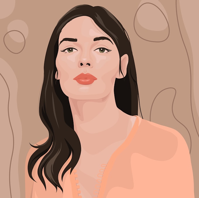 Make a great vector portrait by Xeniaabramova | Fiverr