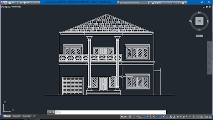 2d building design house by Rizkitamaanugra | Fiverr