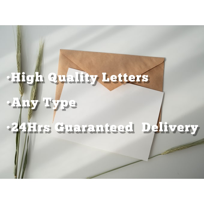 Write engaging and powerful letters in 24 hours by Samdhar | Fiverr