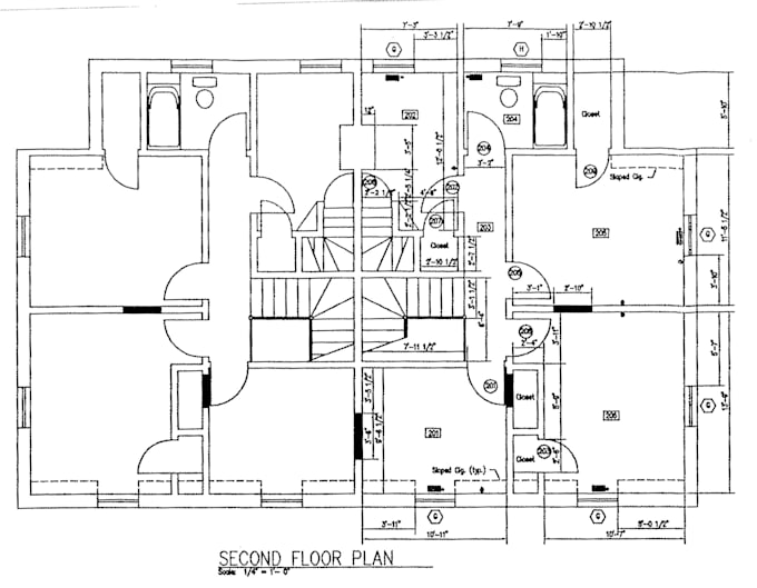 Draw floor plans of buildings, houses and all civil drawings by ...