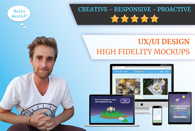 Design high fidelity mockups for web and mobile apps by Stevepiraud ...