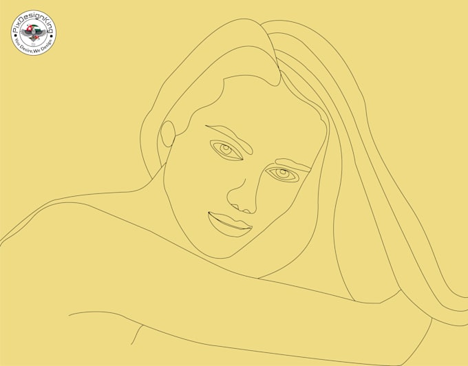 Draw vector line art illustration by Pixdesignking | Fiverr