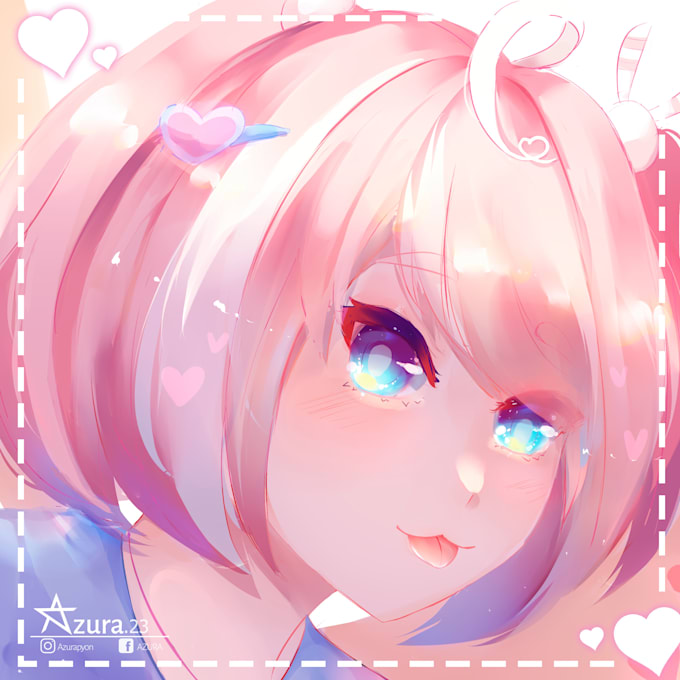 Draw square icon on anime style by Azura8 | Fiverr