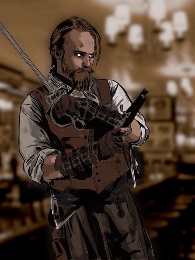 Illustrate your roleplaying game character by Cptyner | Fiverr