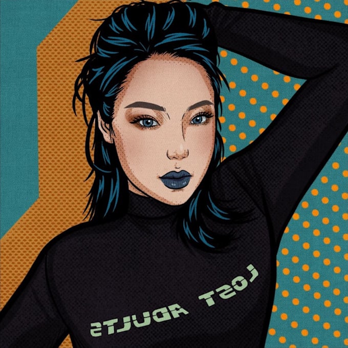 Draw you photo to retro cartoon portrait by No_227 | Fiverr