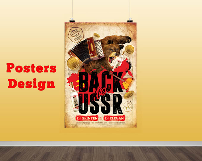 Make the unique poster design by Designericon | Fiverr