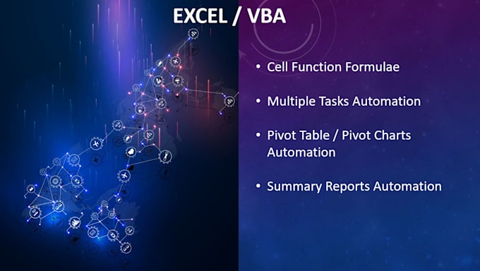Do microsoft excel vba macro for automation by Humzaalvi | Fiverr