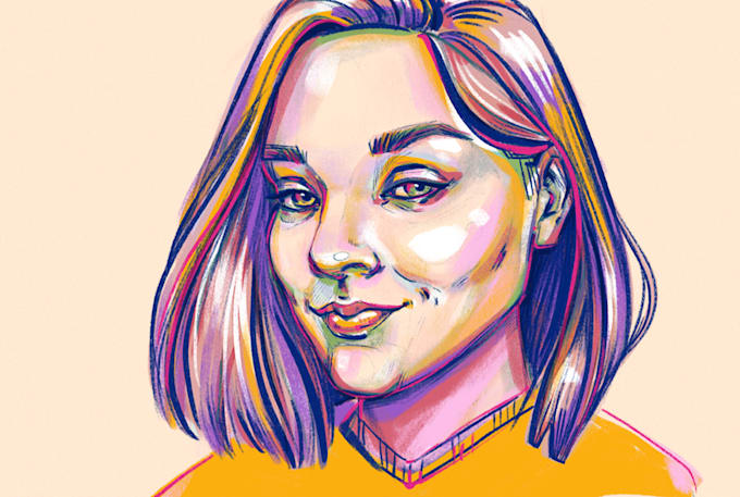 Draw digital portrait from your photo in unique style by Maryleetta ...